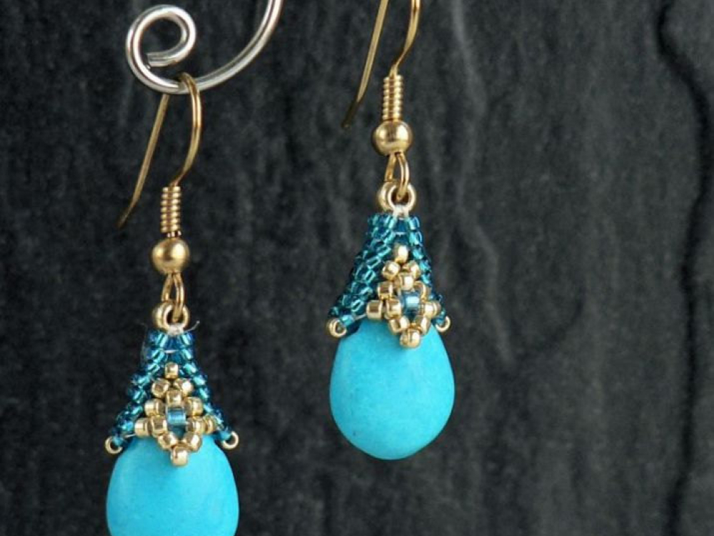 Rania - Dangle Earrings - Tutorial | Cath Thomas Designs - SamohtaC