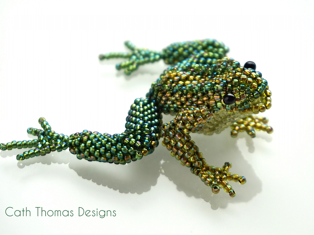 Mr. Puddlepond, Beaded Frog Tutorial by Cath Thomas | Cath Thomas ...