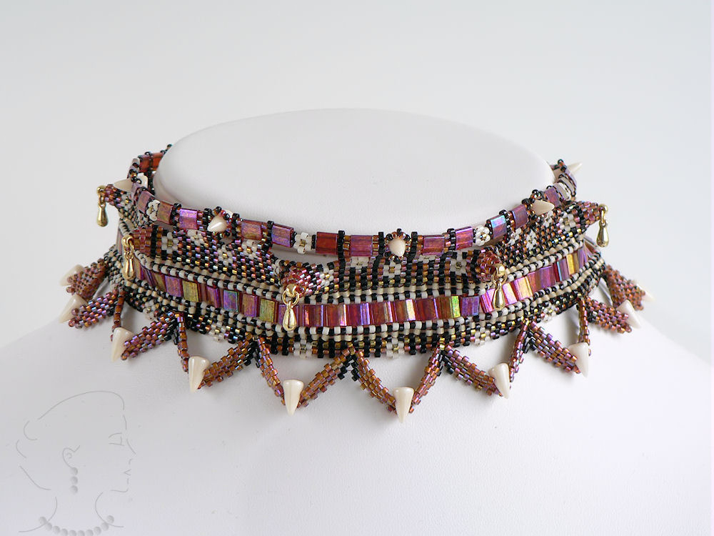 Ishtar Collar - Tutorial | Cath Thomas Designs - SamohtaC